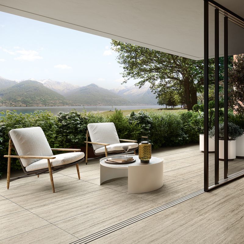 Verso Travertino Light 600x1200 Porcelain Tile | Tile Shed | Hastings